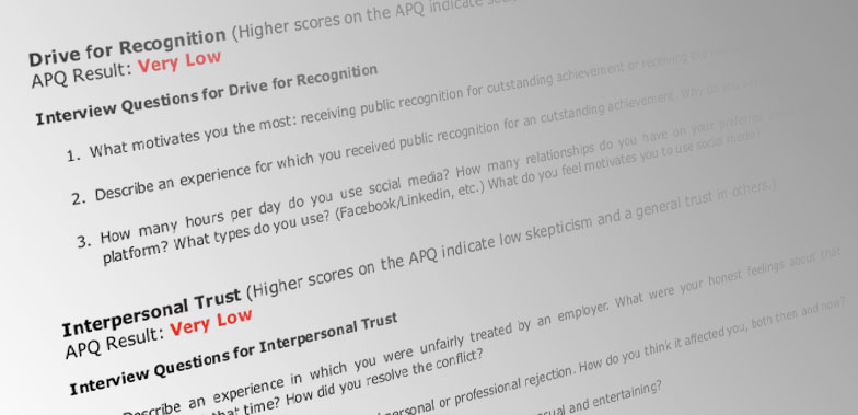 APQ Aptitude Assessment | Asher Strategies - Evaluate Skills